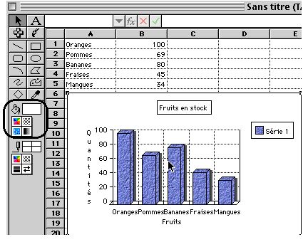 ClarisWorks - Mathématique - Graphique à barres